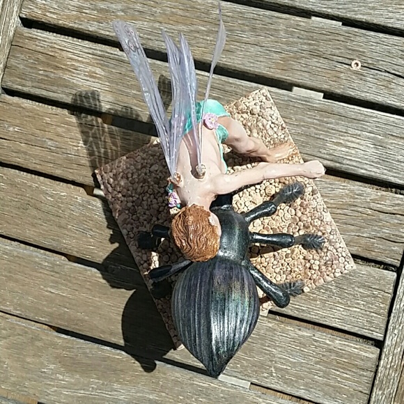 Hand Crafted | Other | Hand Sculpted Fairy And Giant Stink Beetle ...